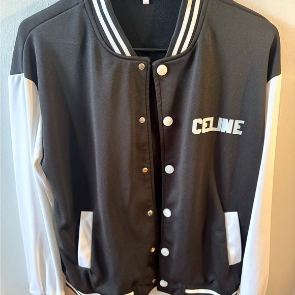 Celine | Jackets & Coats | Celine Monochrome Buttonup Jacket | Poshmark